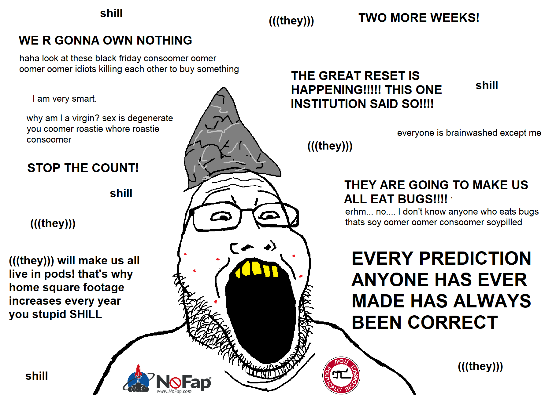 soyjak (conspiracist) | Soy Boy Face / Soyjak | Know Your Meme