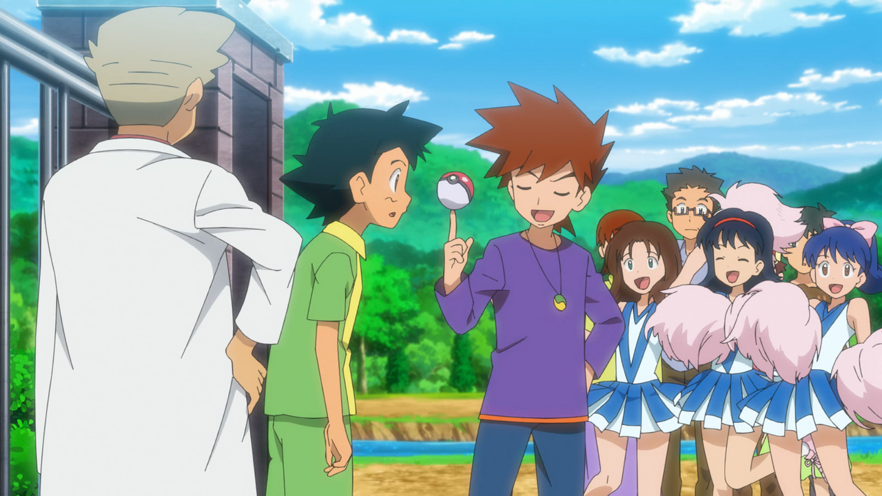 Gary's cheerleaders in flashback | Pokémon | Know Your Meme