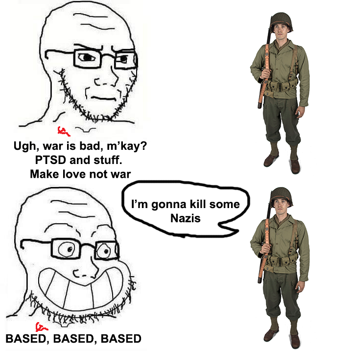 soyjak (military respect) | Soy Boy Face / Soyjak | Know Your Meme