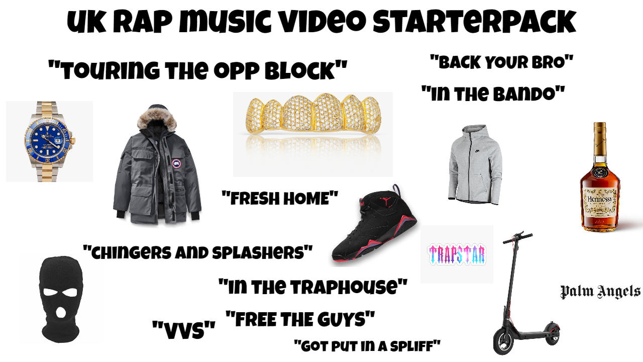 UK rap music video starterpack | /r/starterpacks | Starter Packs | Know ...