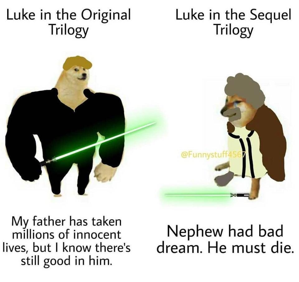 Evolution of Luke | Star Wars | Know Your Meme