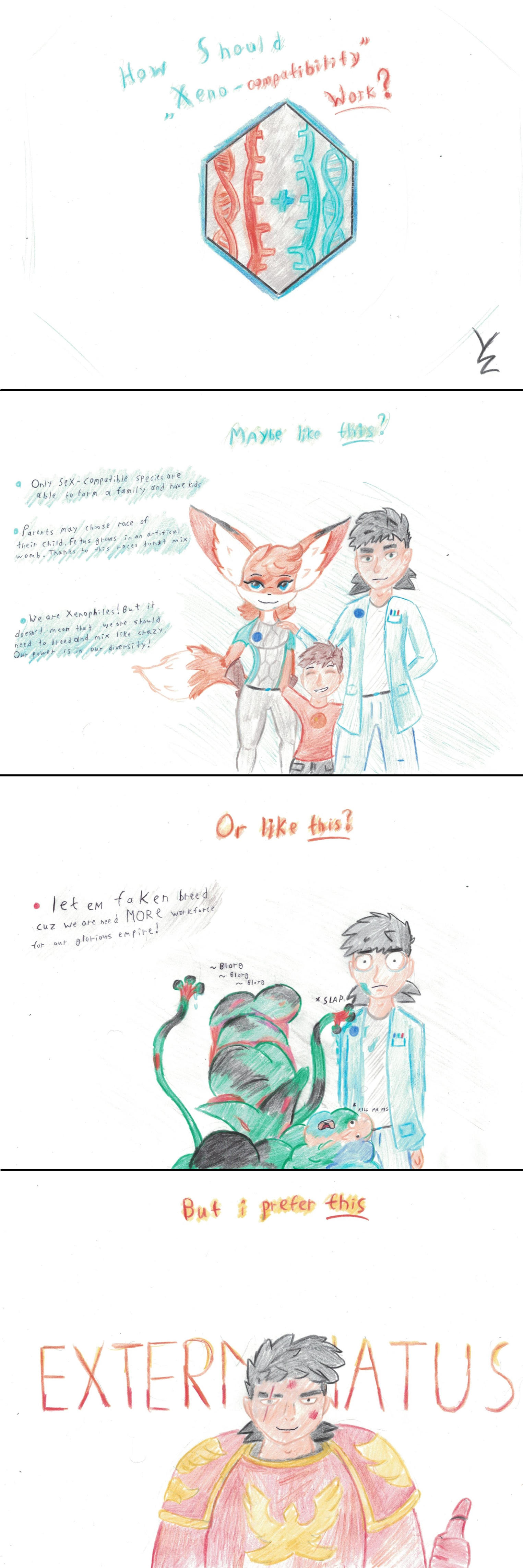 I always had several questions about "Xeno-compatibility" hmm ...