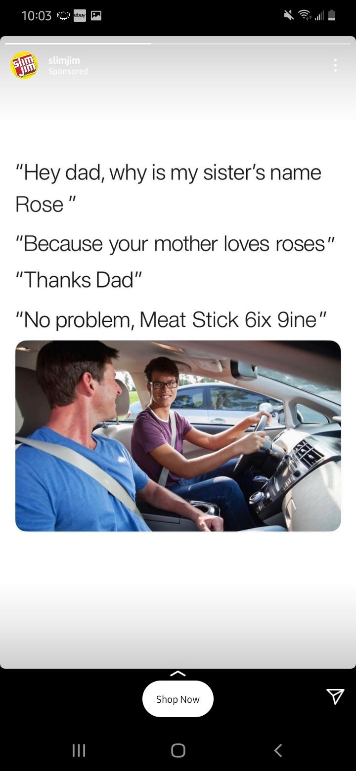 Meat Stick 6ix 9ine | Know Your Meme