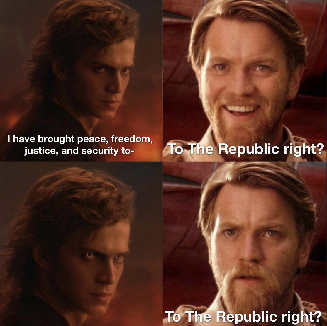 Oh, not good | /r/PrequelMemes | For the Better, Right? | Know Your Meme