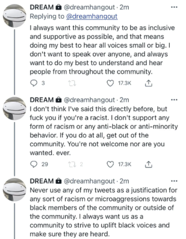 Dream Apology | Dream | Know Your Meme
