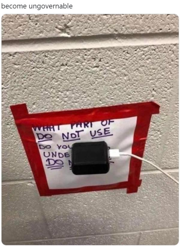 Become Ungovernable Power Socket | Become Ungovernable | Know Your Meme