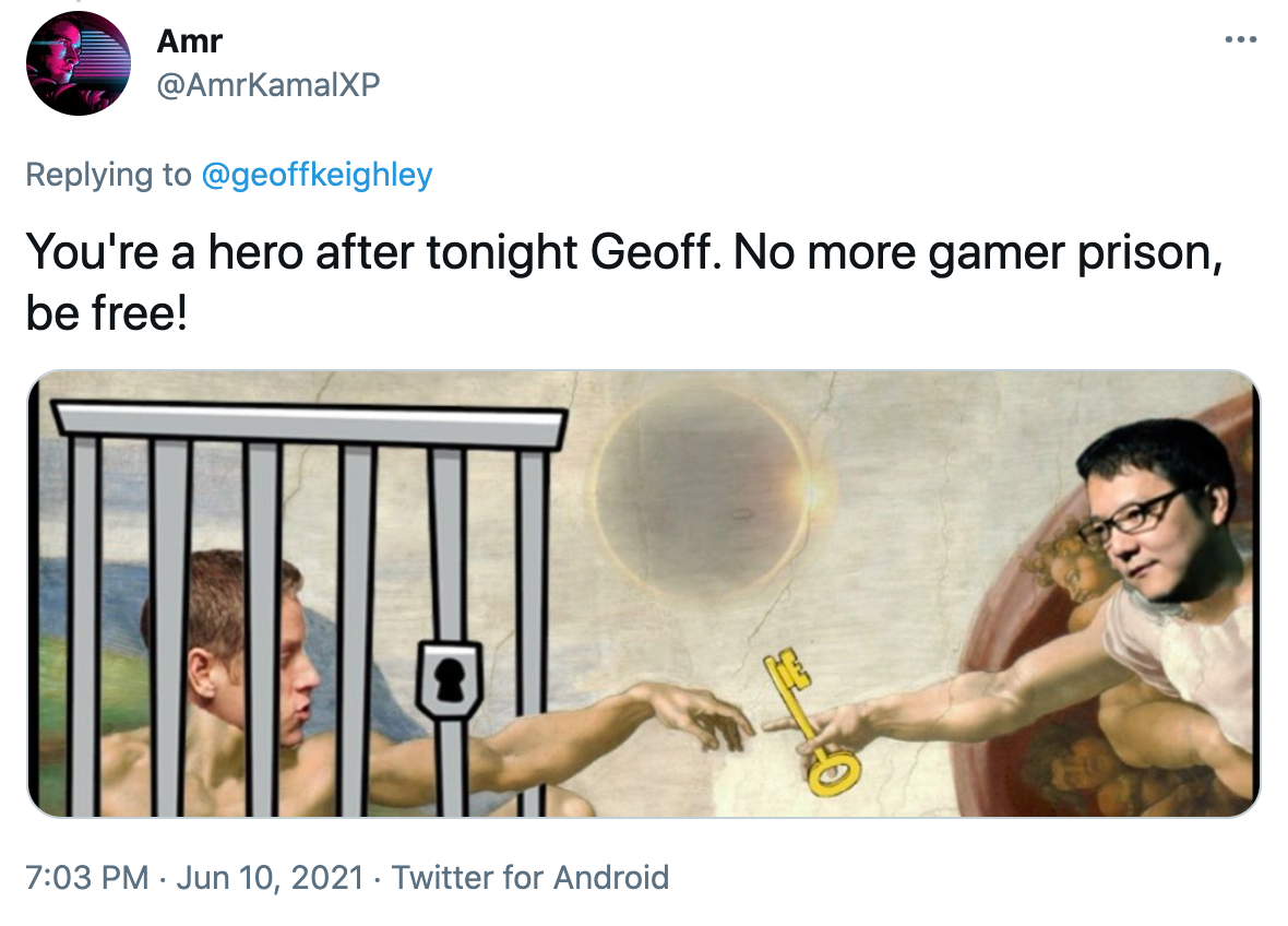 You're Free | Geoff Keighley | Know Your Meme