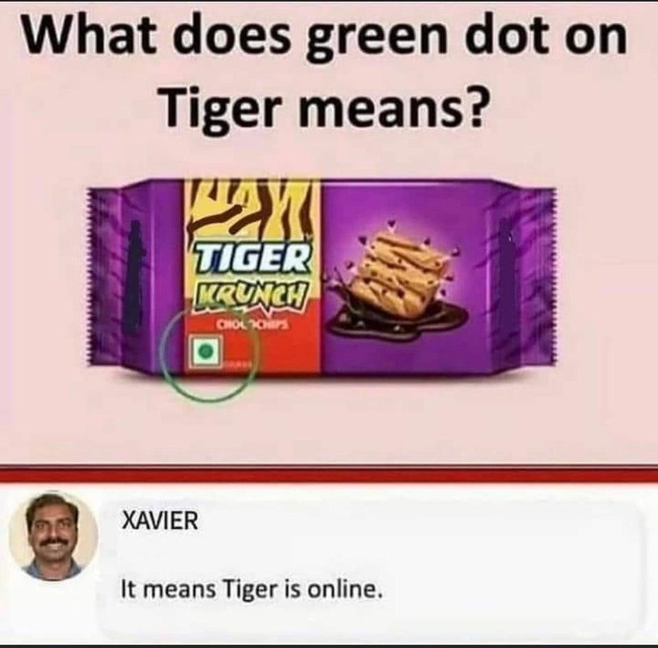 What Does Green Dot On Tiger Means Facebook Meta Know Your Meme what-does-green-dot-on-tiger-means-facebook-meta-know-your-meme