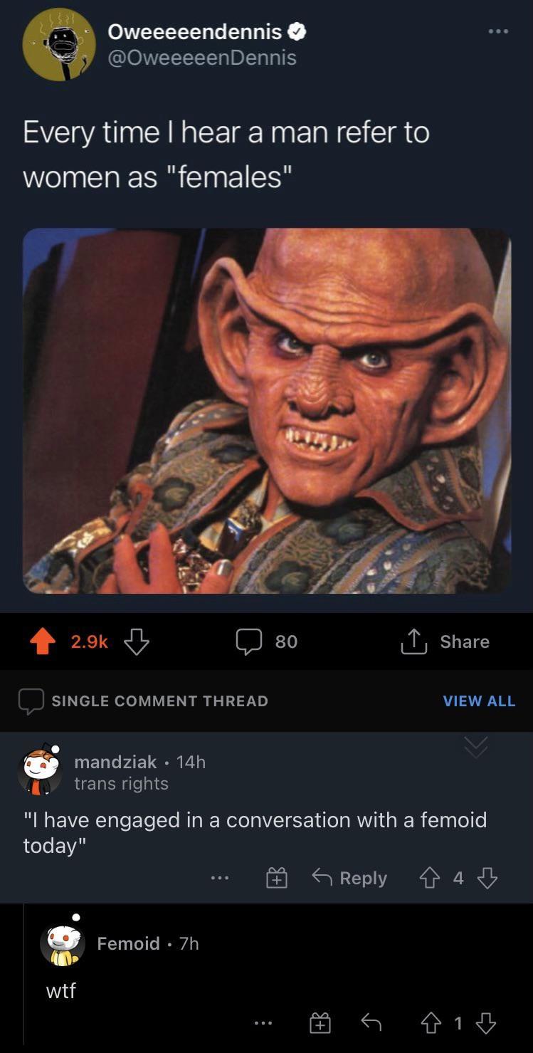 Ferengi are gross | /r/beetlejuicing/ | Femoid | Know Your Meme