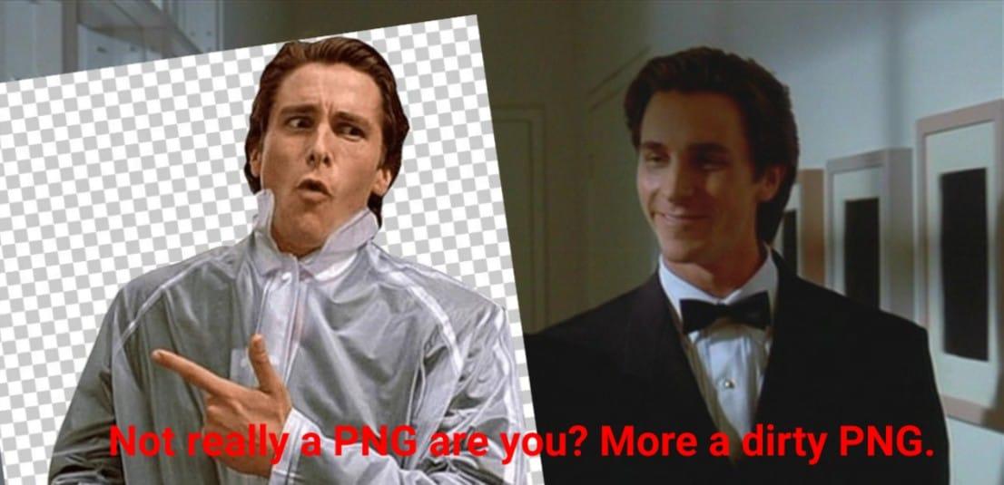 Non-Transparent PNG | American Psycho / Patrick Bateman | Know Your Meme