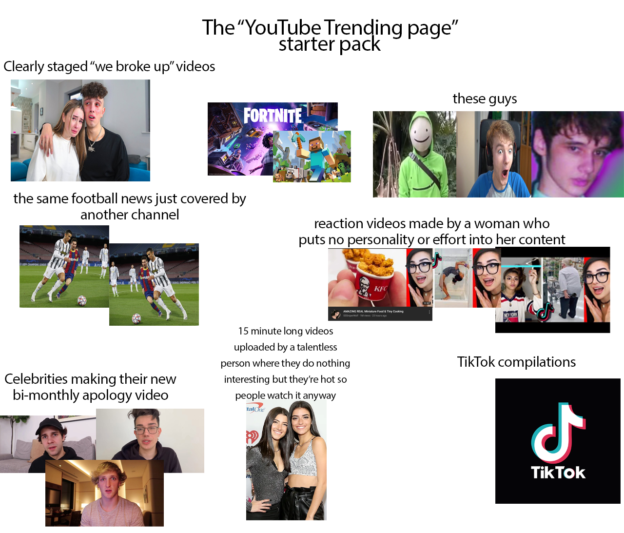 the "YouTube trending page" starter pack | /r/starterpacks | Starter ...