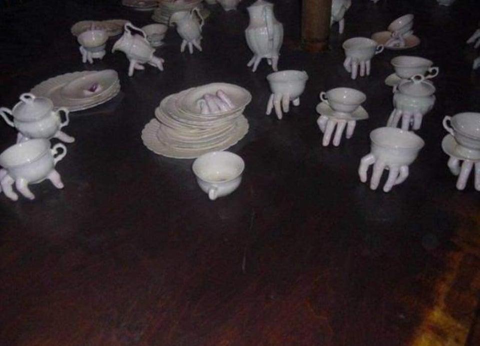 Cursed_Dining Set | Cursed Images | Know Your Meme