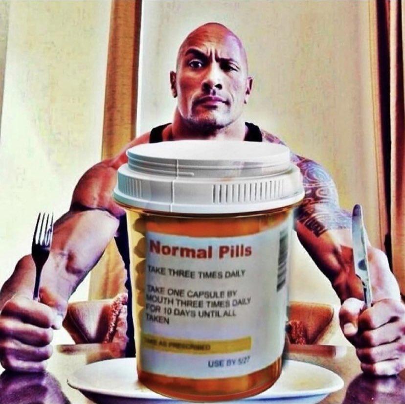 The Rock's Normal Pills | The Rock's Pancakes | Know Your Meme