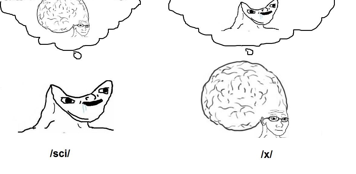 /sci/ vs /x/ | Brainlet | Know Your Meme