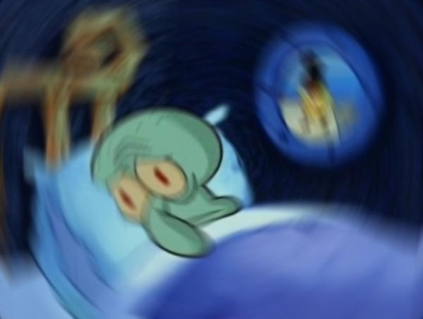 STRESS squidward trying to sleep motion blur | Squidward Trying to ...