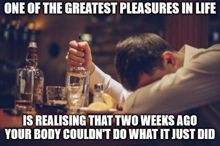 Building Up a Tolerance | Fitness Quotes With Drunk People | Know Your Meme