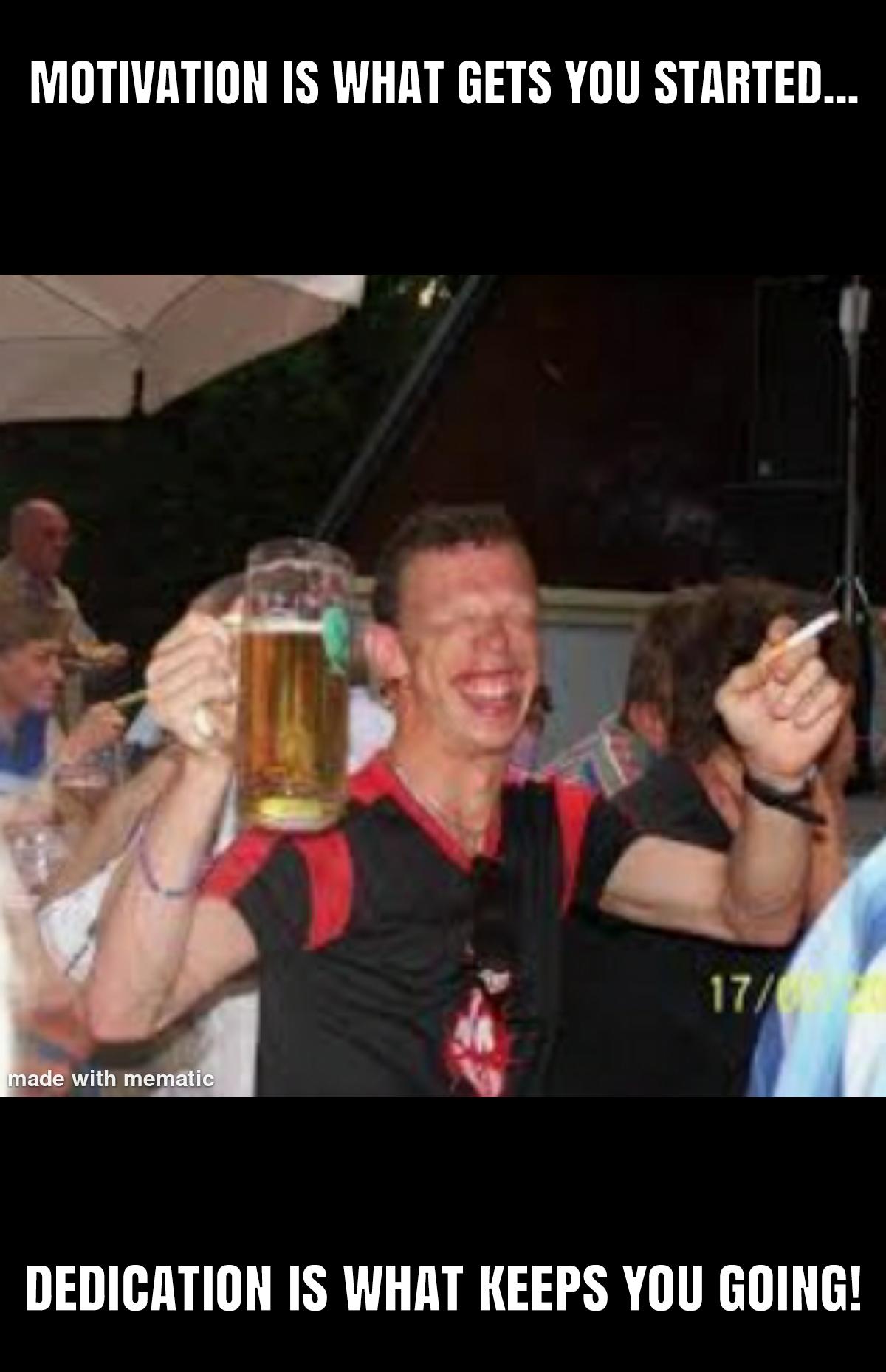 True Dedication | Fitness Quotes With Drunk People | Know Your Meme