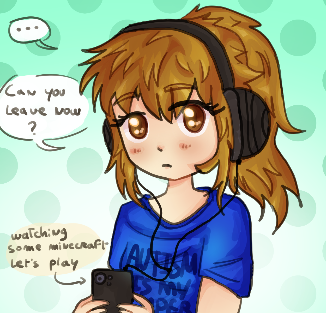 ashbie art | Ashbie Moon / Aspie Girl / Aspie Chan | Know Your Meme