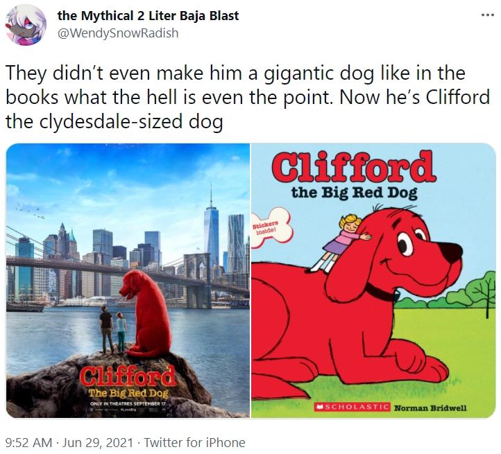 Clifford the clydesdale-sized dog | Clifford the Big Red Dog (2021 Film ...