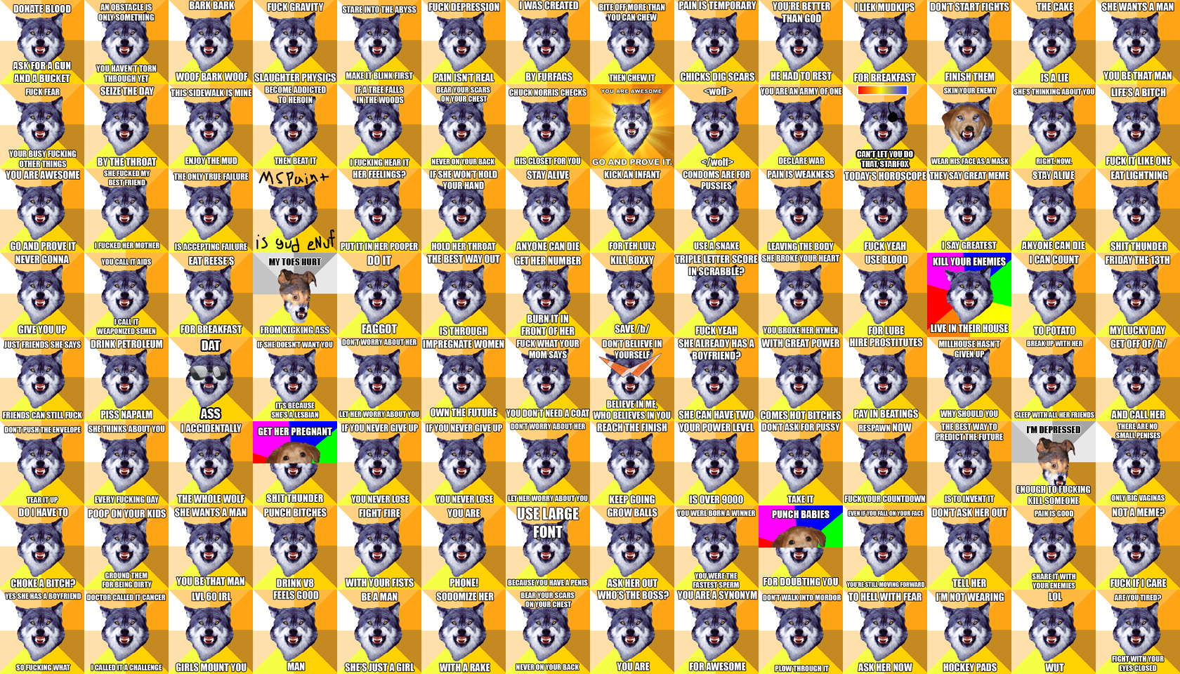 Courage Wolf sheet | Courage Wolf | Know Your Meme