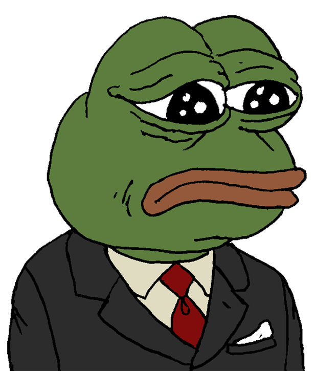 Pepe suit sad | Pepe the Frog | Know Your Meme