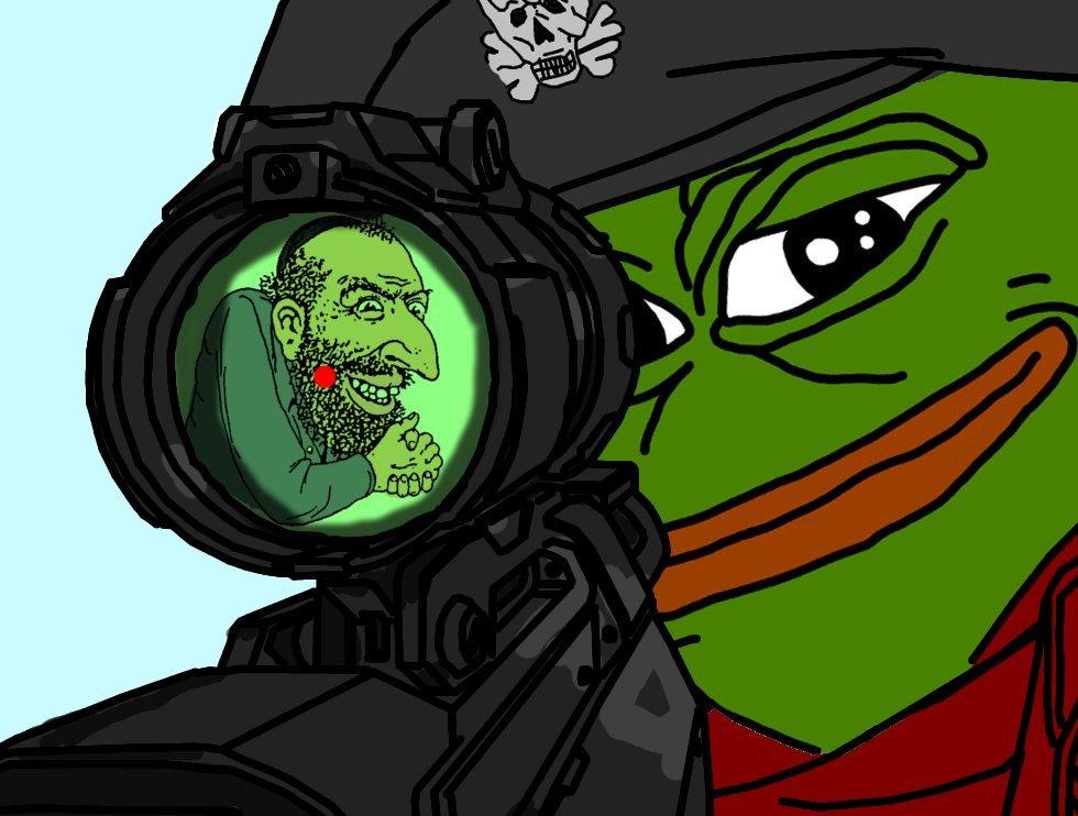Pepe snipe happy merchant | Smug Frog | Know Your Meme