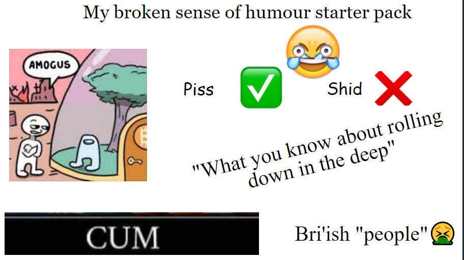 Broken sense of humor starter pack | /r/starterpacks | Starter Packs ...