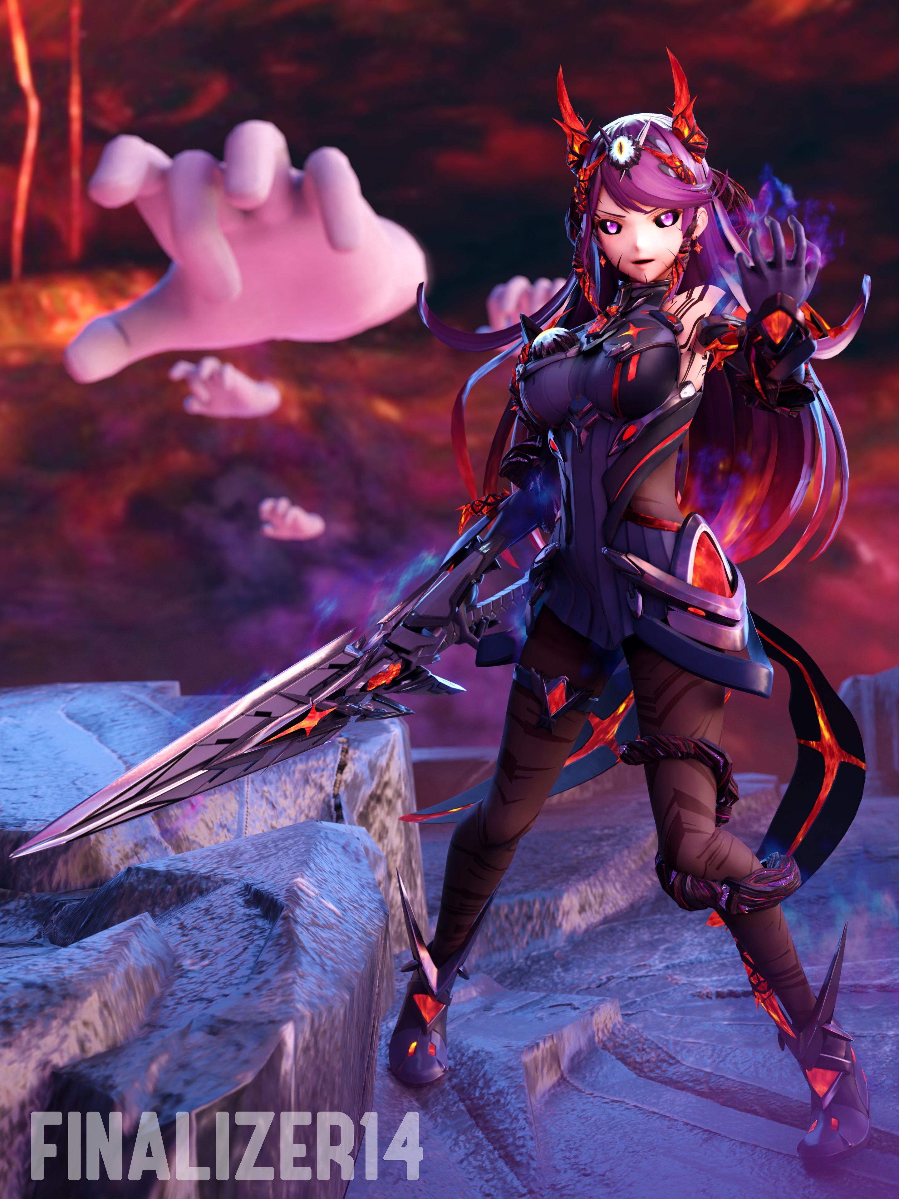 Portrait of Corruption: Mythra | Super Smash Brothers Ultimate | Know ...