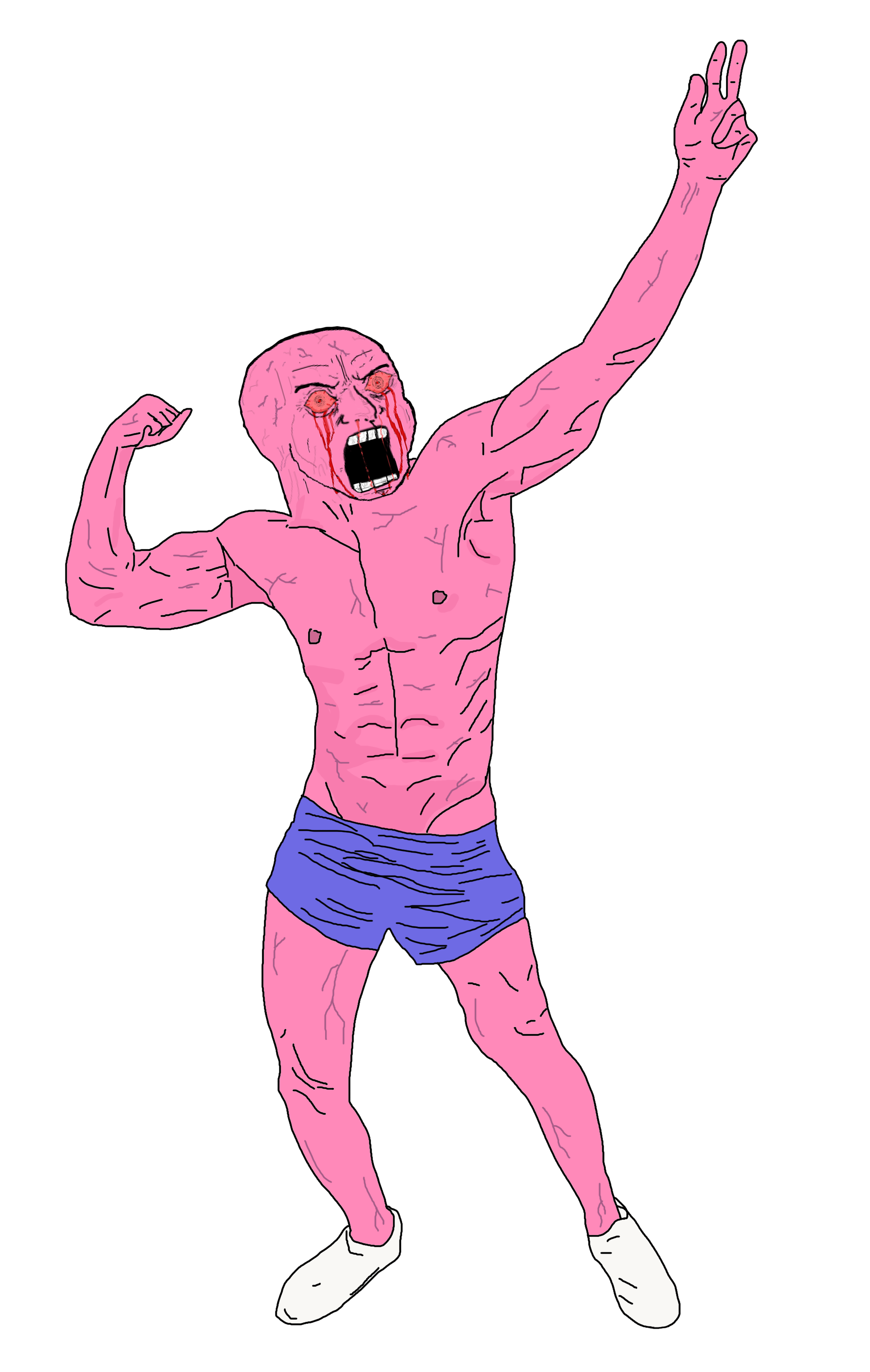 Zyzz /biz/ Wojak | Pink Wojak | Know Your Meme