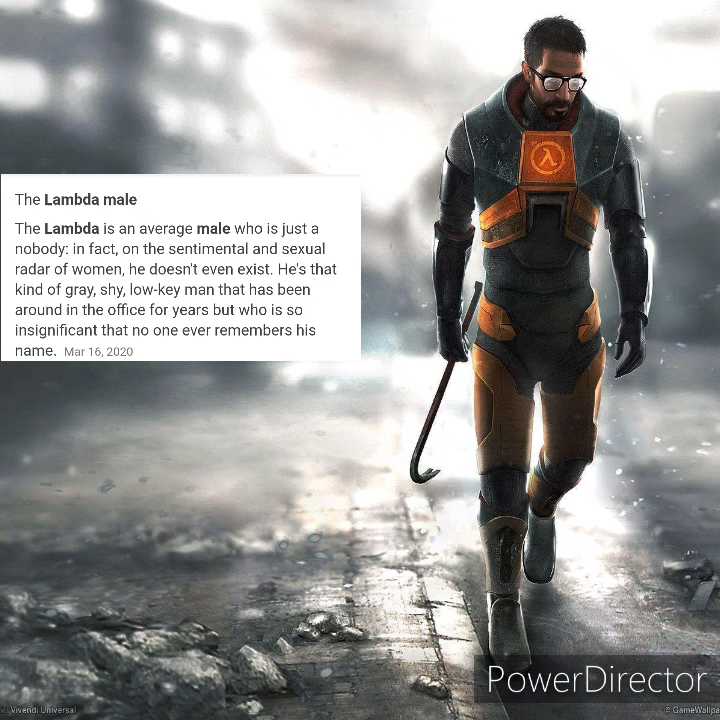 Gordon Freeman: Lambda male | Lambda Males | Know Your Meme
