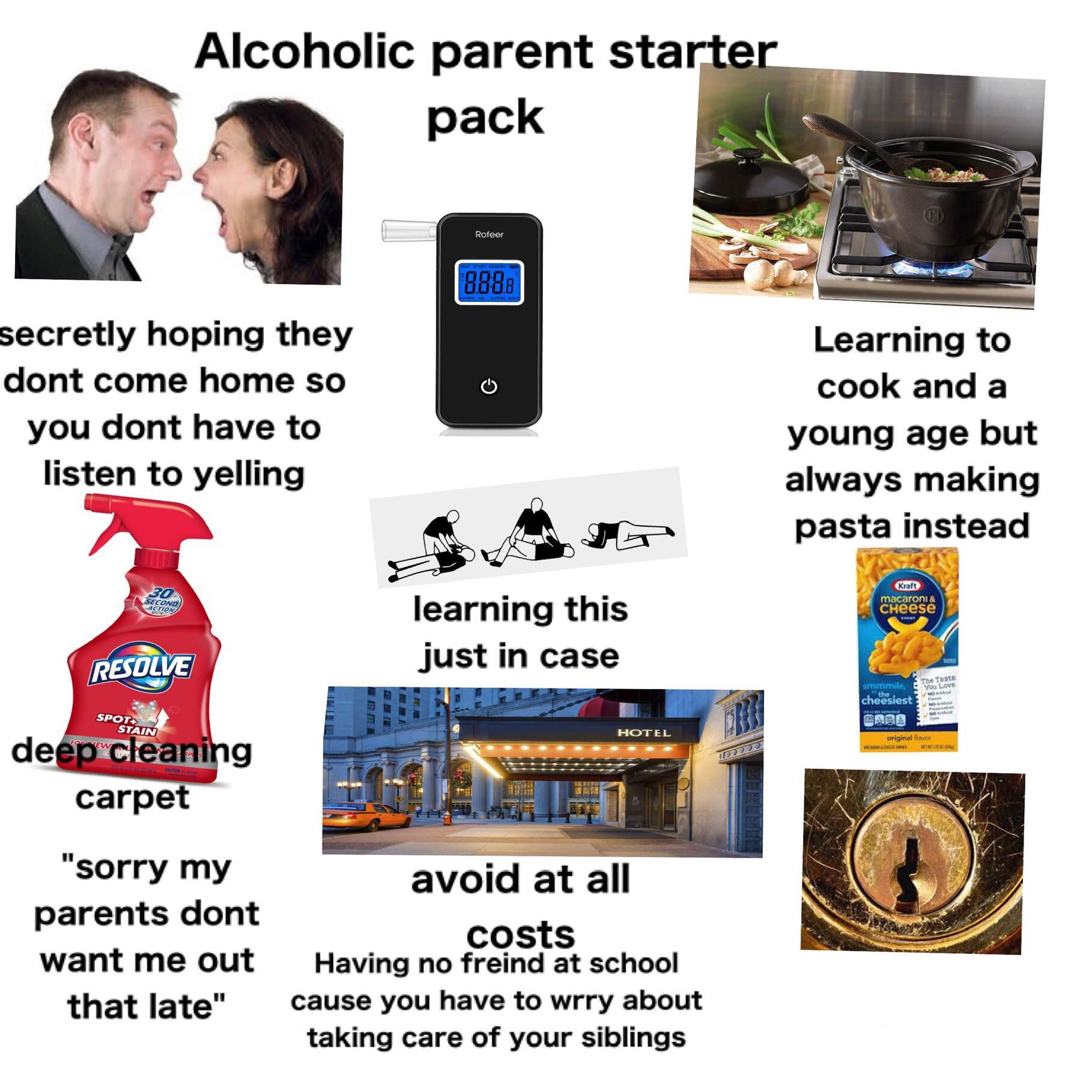 Alcoholic parent starter pack | /r/starterpacks | Starter Packs | Know ...