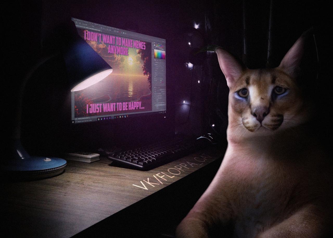 Depressed Mememaker Floppa | Big Floppa | Know Your Meme