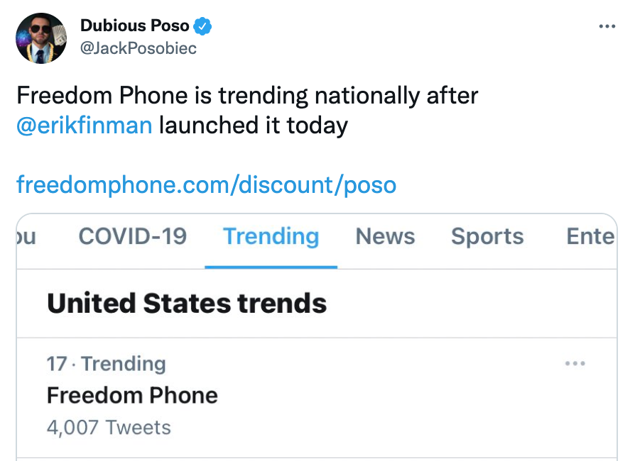 Jack Tweet | Freedom Phone | Know Your Meme