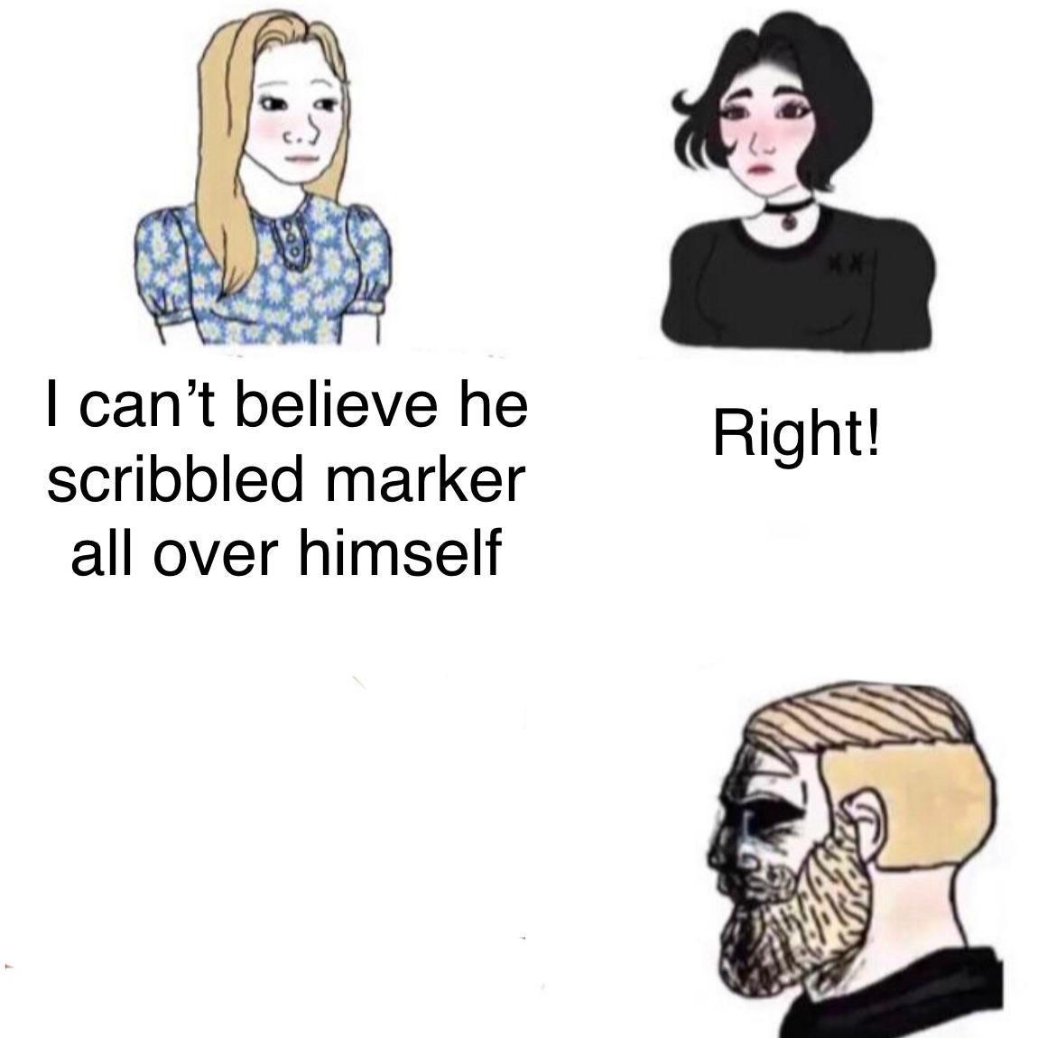 Marker Do Men Even Have Feelings Know Your Meme