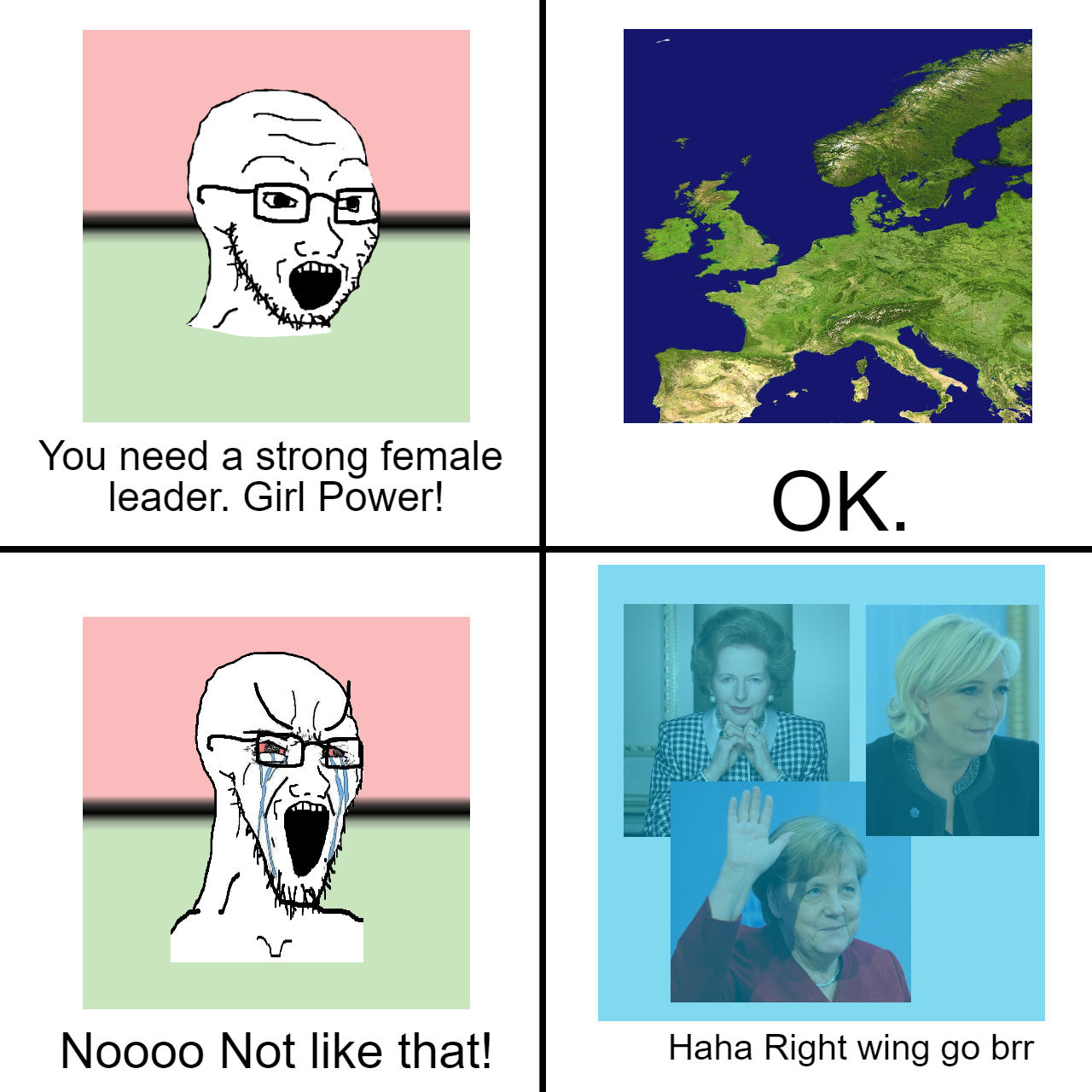 Frau Merkel, Le Pen, Baroness Thatcher | /r/PoliticalCompassMemes ...