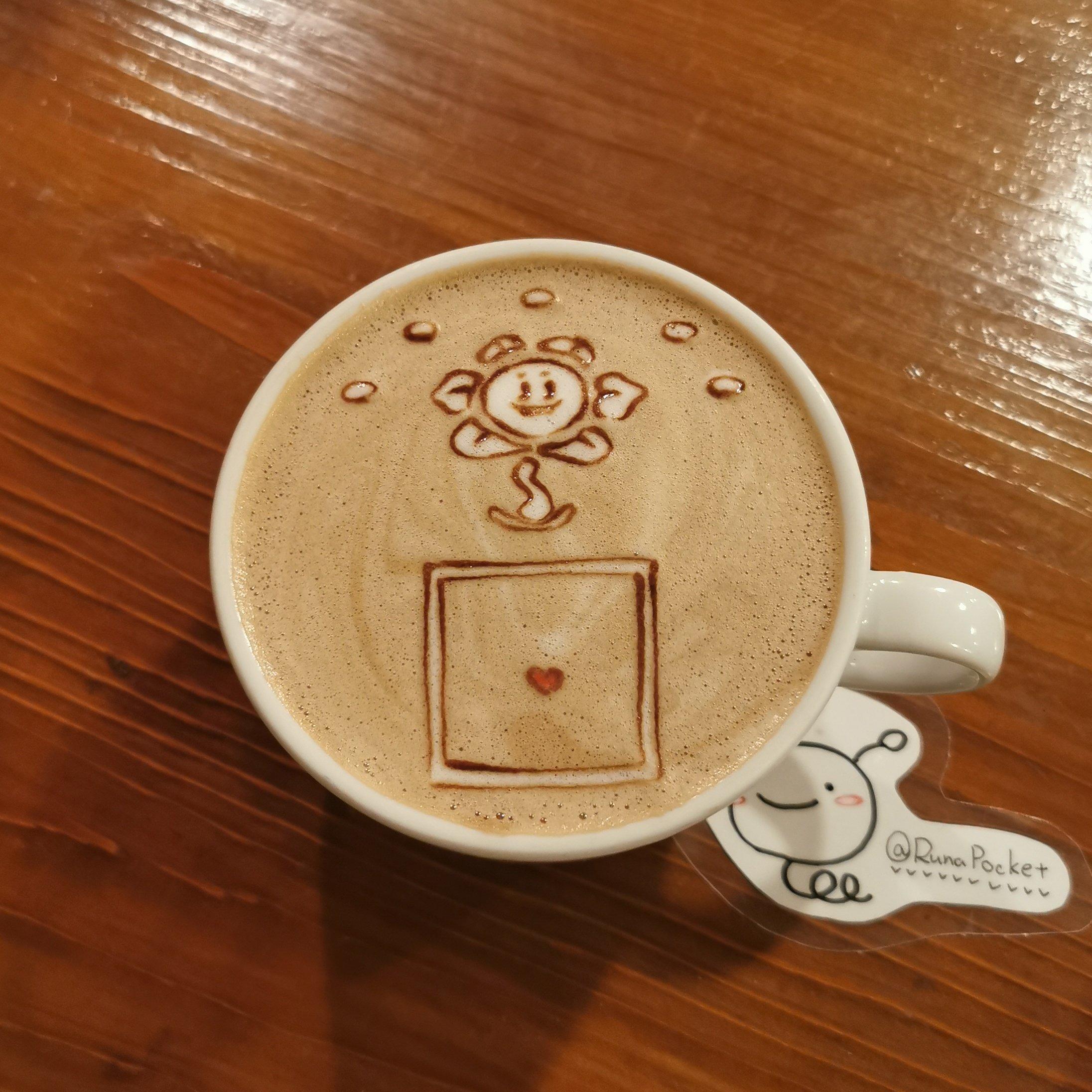 Flowey Latte Art | Latte Art | Know Your Meme
