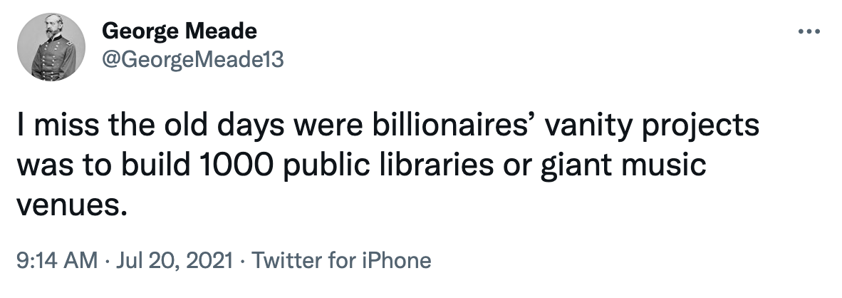 George Meade | Billionaire Space Race | Know Your Meme