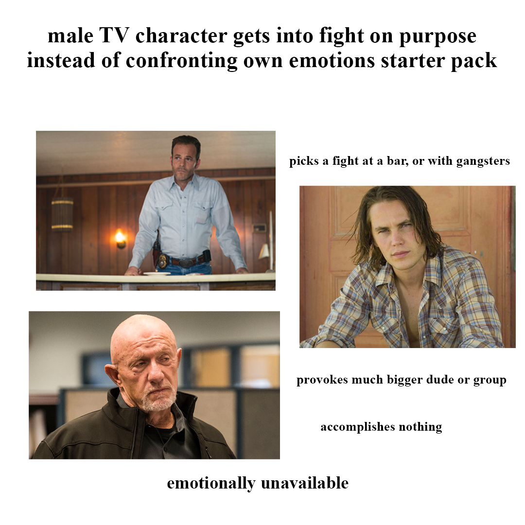 Male TV character gets into fight on purpose instead of confronting own ...