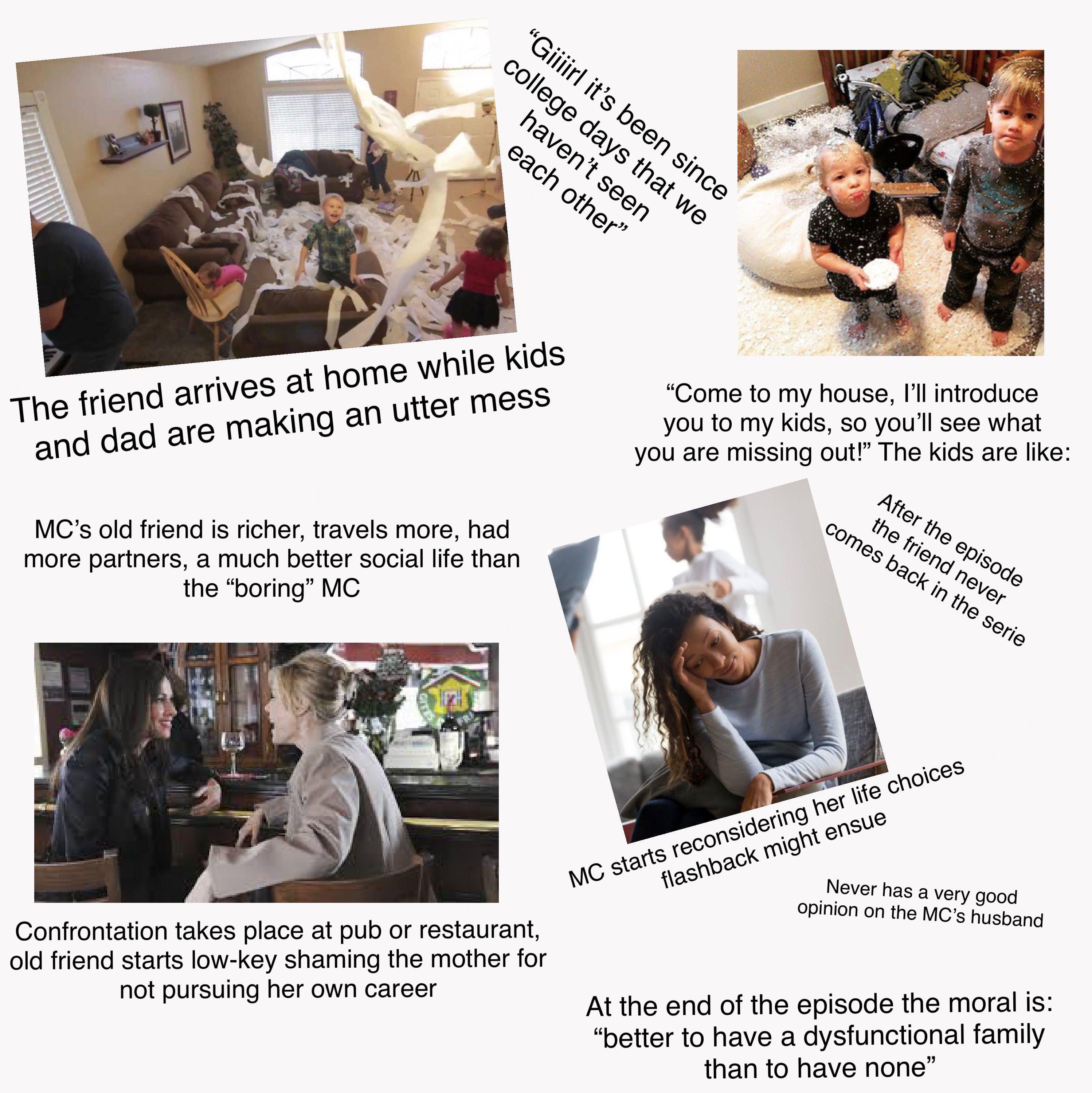 “Sitcom mother’s old friend comes back to town episode” Starter pack ...