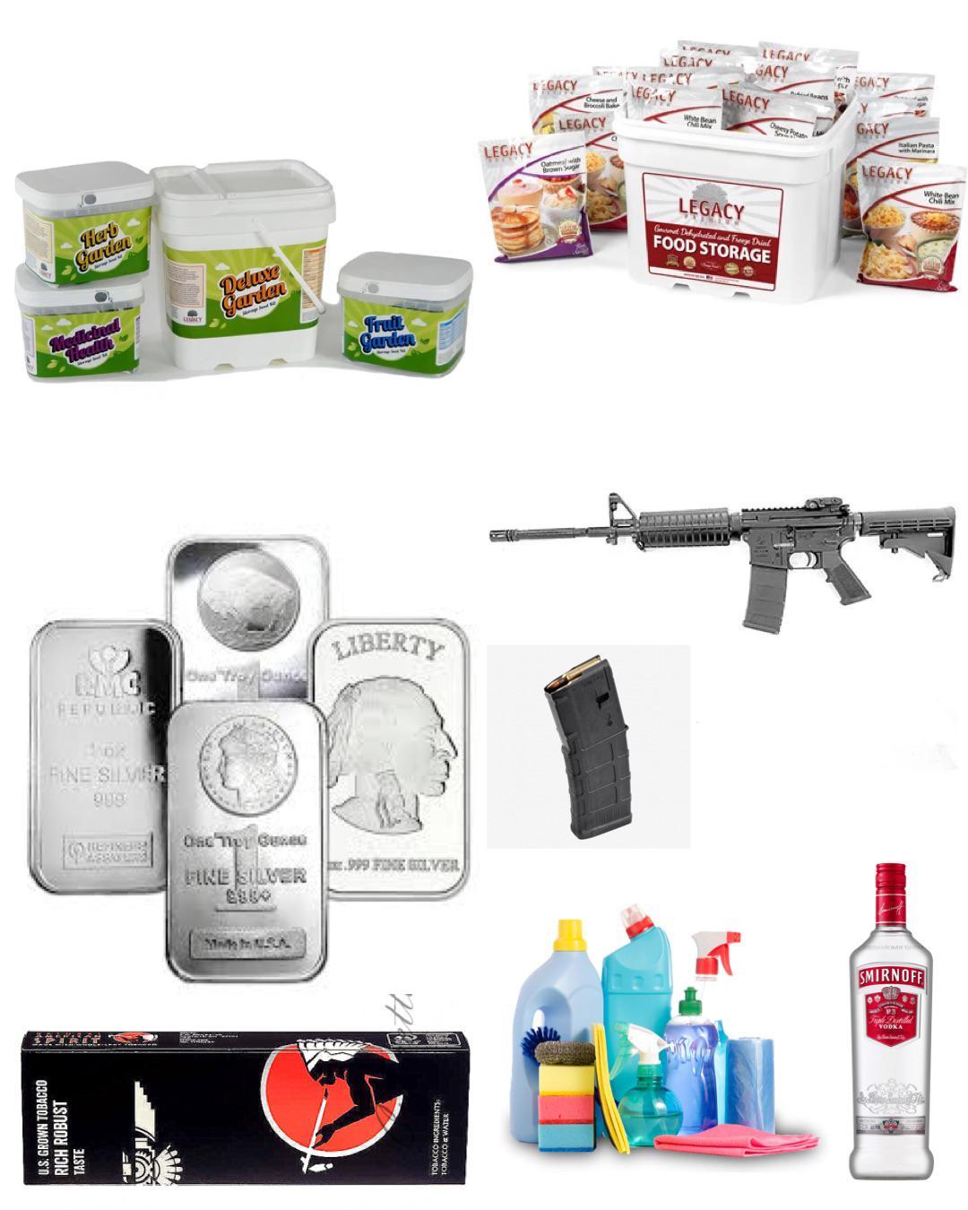 Societal Collapse Prepper Starter Pack | /r/starterpacks | Starter Packs | Know Your Meme