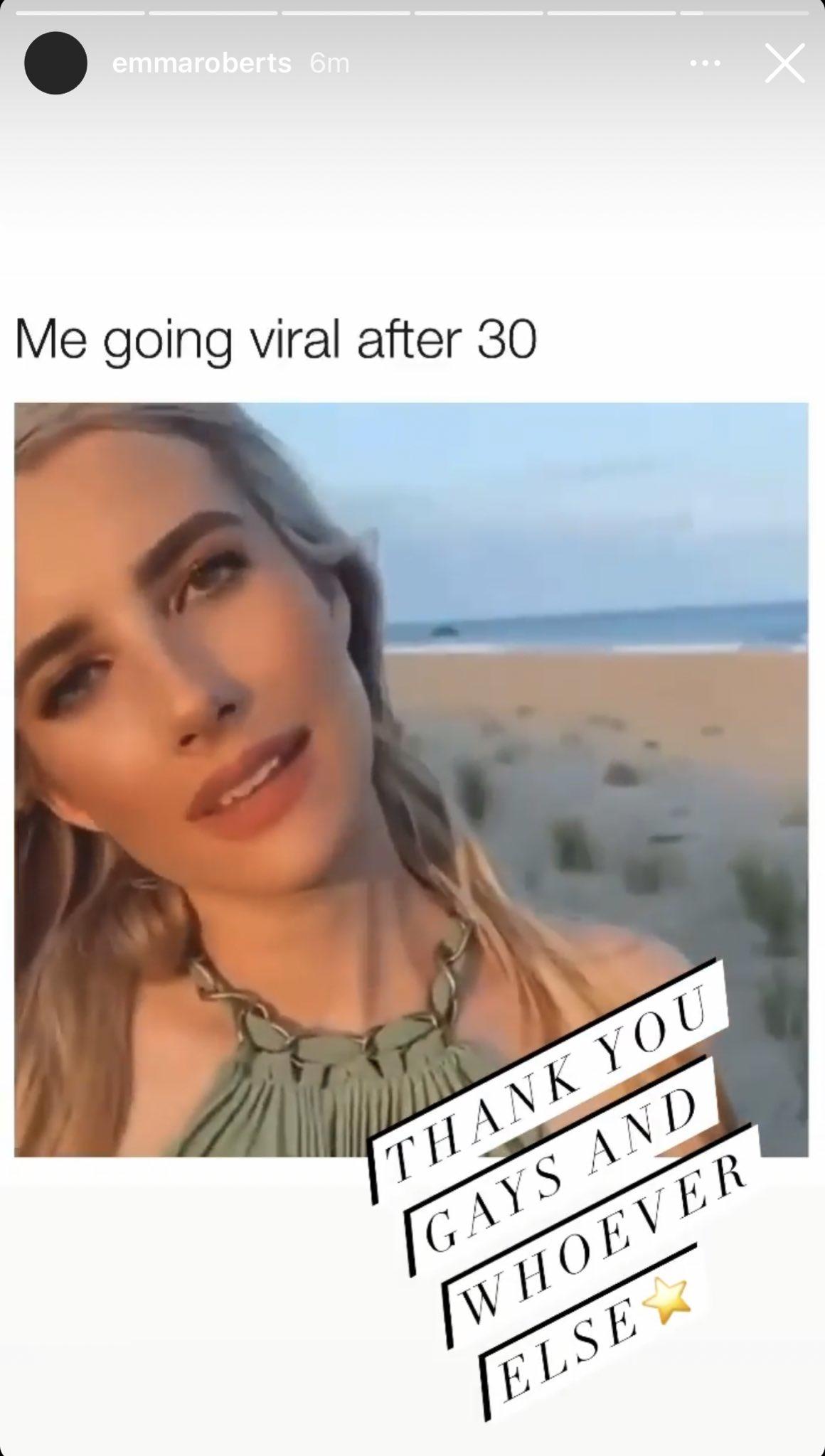 Emma Roberts: THANK YOU GAYS AND WHOEVER ELSE⭐ | Emma Roberts Beach ...