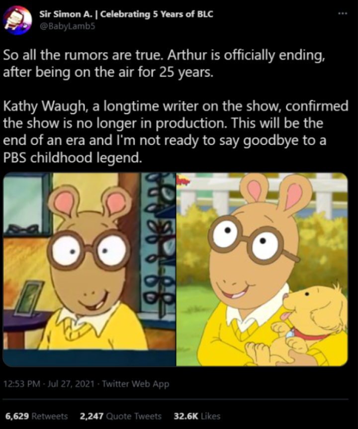 Officially Cancelled | Arthur | Know Your Meme