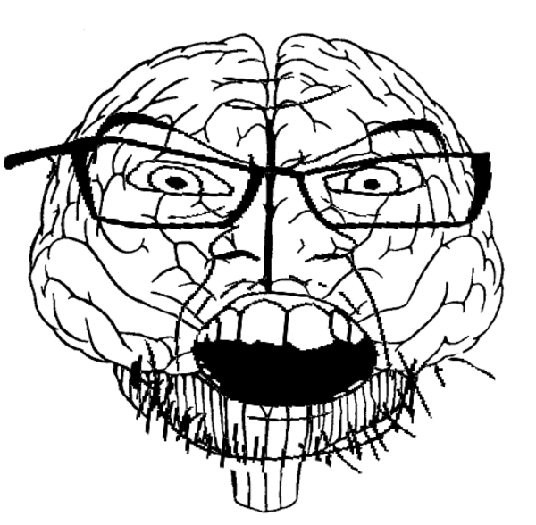 Wojak Soyjak brain | Soy Boy Face / Soyjak | Know Your Meme