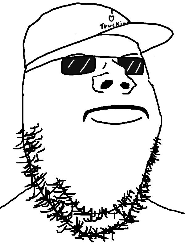 Wojak Soyjak trucker | Soy Boy Face / Soyjak | Know Your Meme