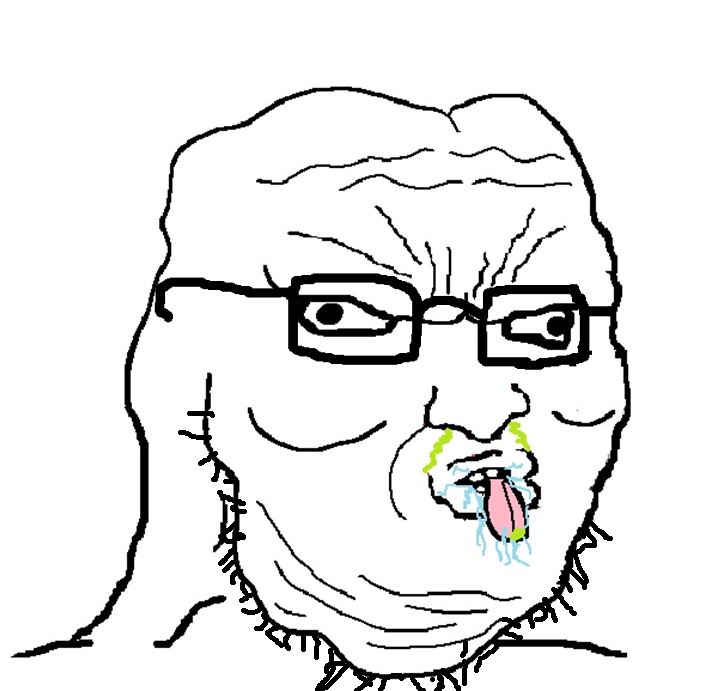 Wojak Soyjak blowing tongue | Soy Boy Face / Soyjak | Know Your Meme
