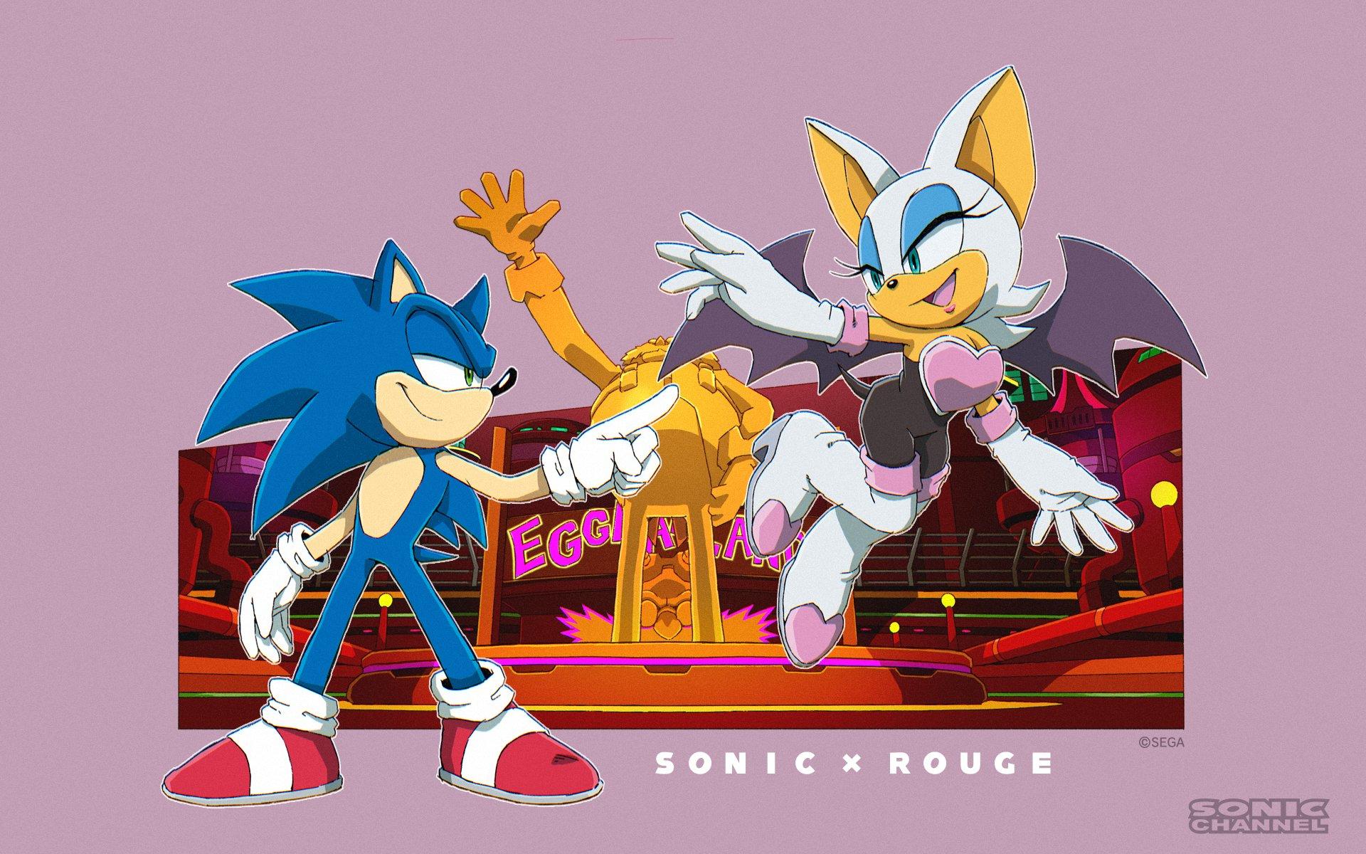 Sonic and Rouge Sonic Channel art by Yuji Uekawa | Sonic the Hedgehog ...