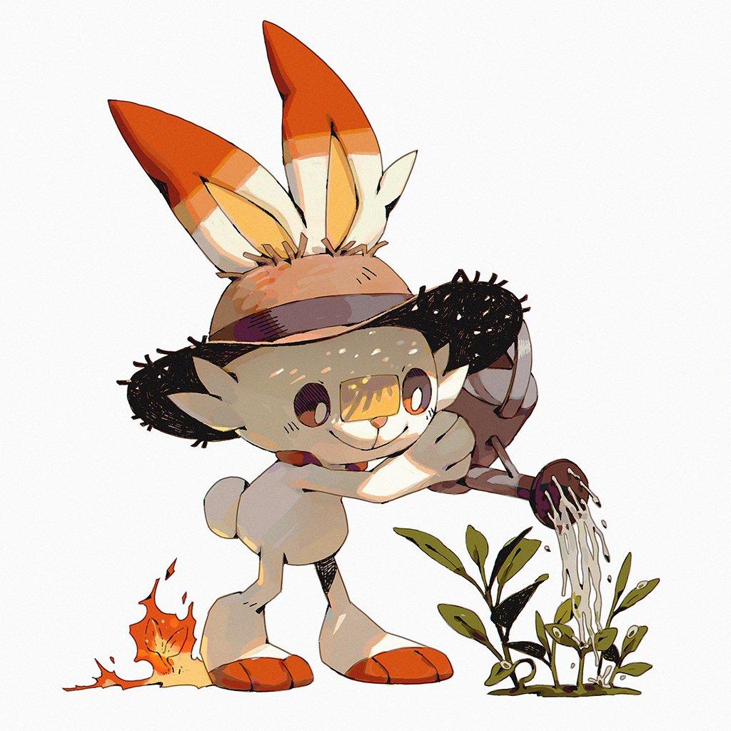 gardener scorbunny 🌱 🐇 by Bluekomadori | Pokémon Sword and Shield ...