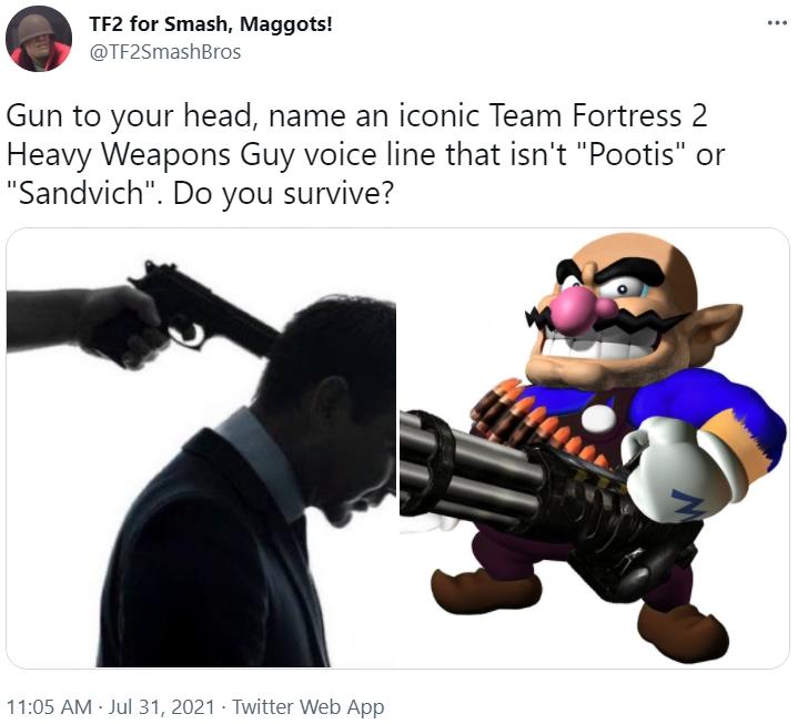 name an iconic Team Fortress 2 Heavy Weapons Guy voice line | Gun to ...