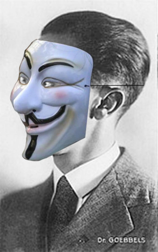 Rare Anonymous Mask Goebbels | Goebbels Chin Edits | Know Your Meme