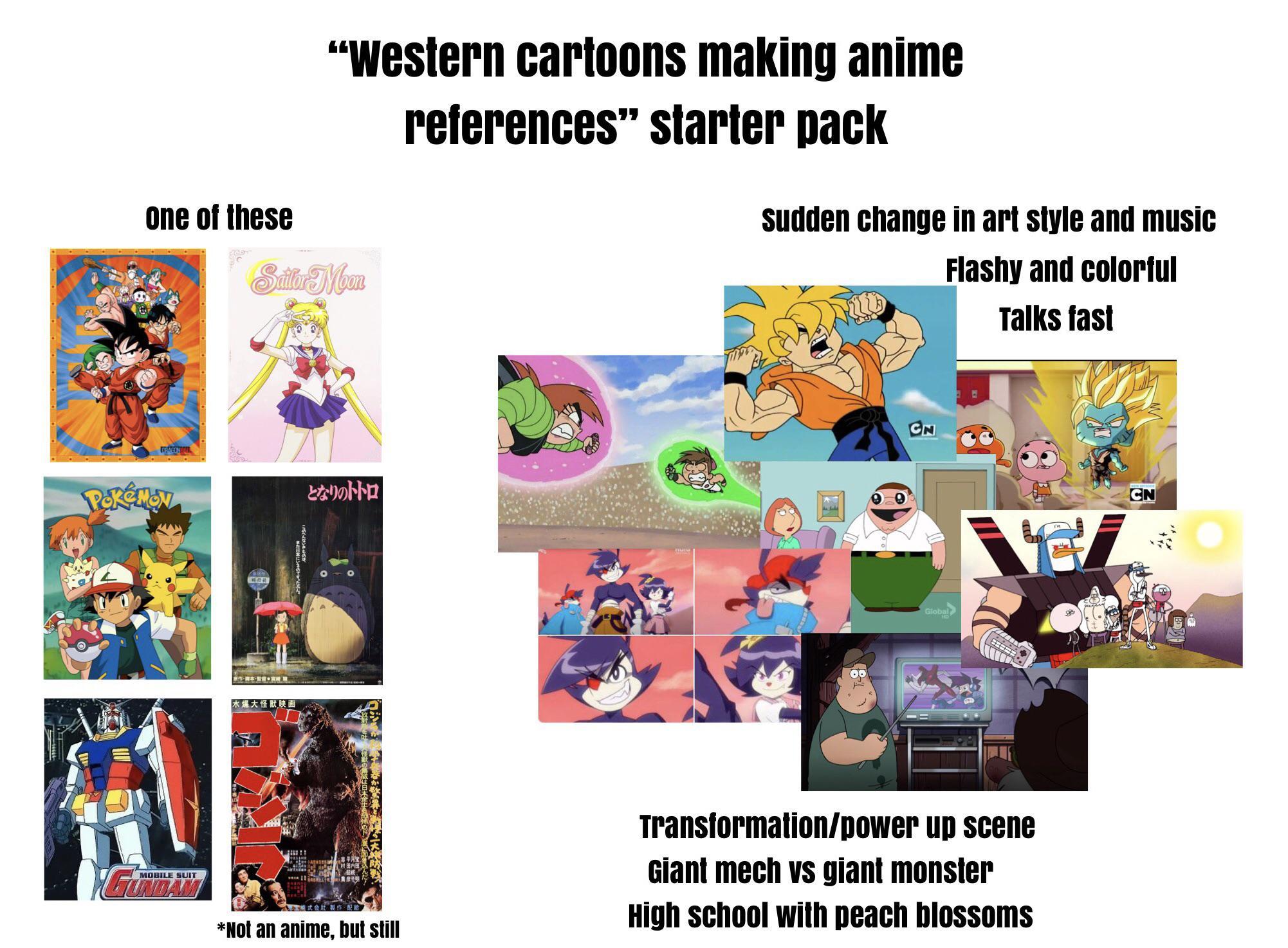 ‘Western cartoons making anime references’ starter pack | /r ...